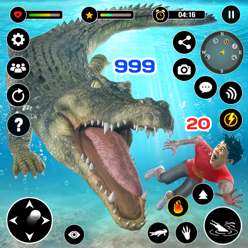Animal Crocodile Attack Sim MOD FULL TÍNH NĂNG APK + IOS - Game, Nhập vai v4.19.1